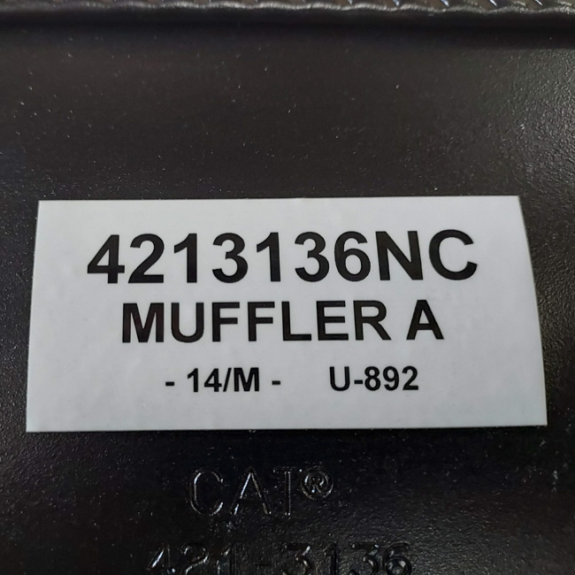 Unused Caterpillar MUFFLER A 4213136 : Portland Tractor Inc. (PTI)