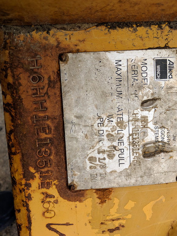 Good Used WINCH - ALLIED H6H 46-0146 : Portland Tractor Inc. (PTI)